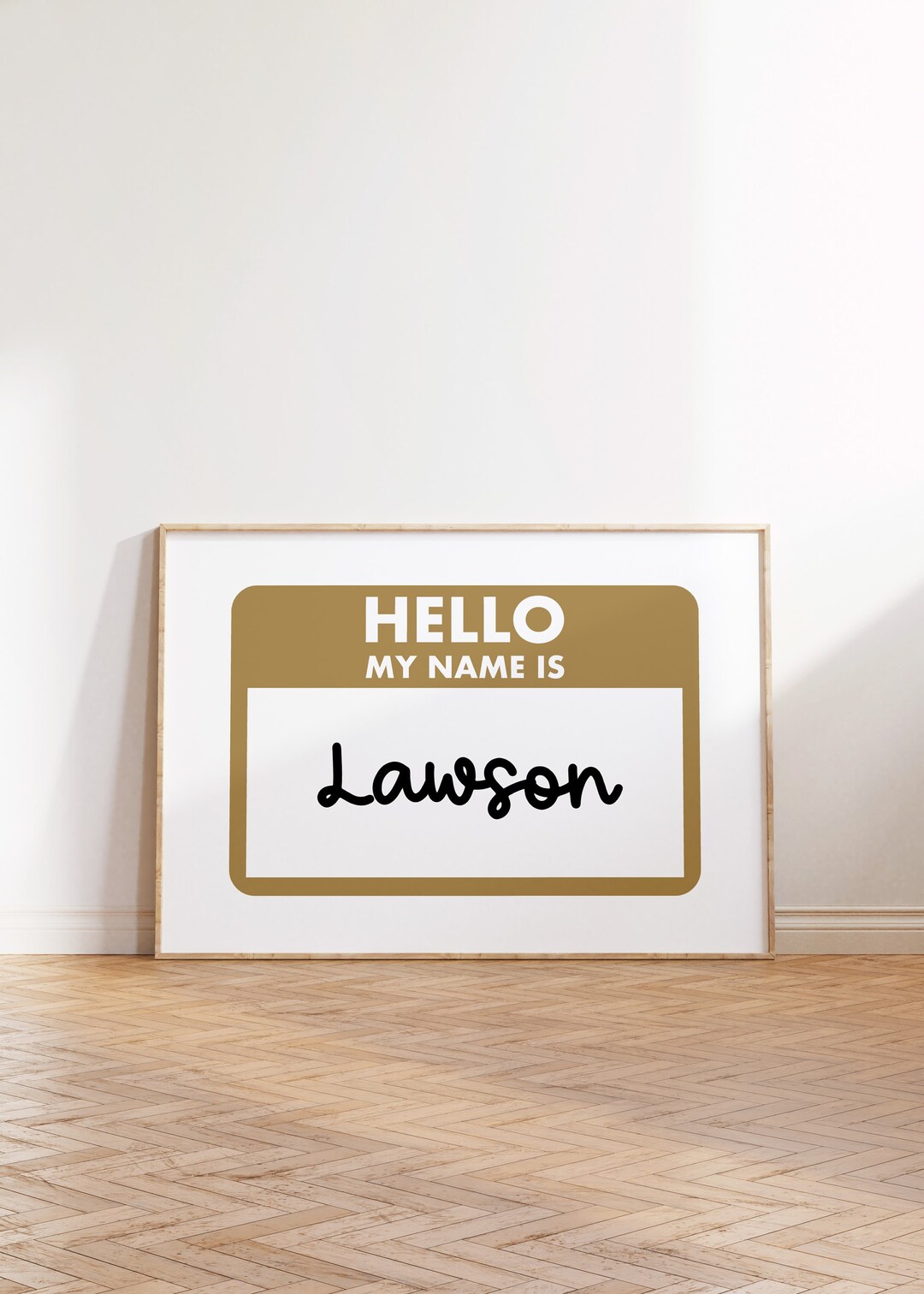 Personalized Name Sign Digital Print, Nursery Name Wall Art, Modern ...