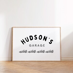 Personalized Race Car Name Print: Boys Room Decor (digital Print) - Etsy