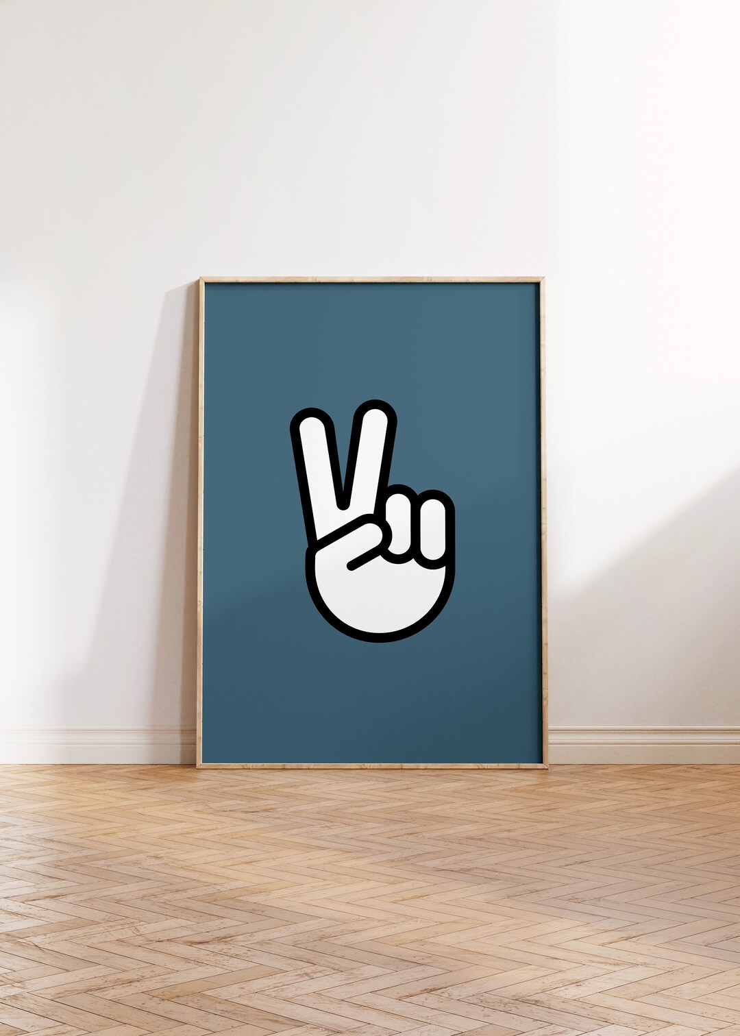 Hand Peace Sign Printable Wall Art, Peace Fingers Wall Art, Boho Boy ...
