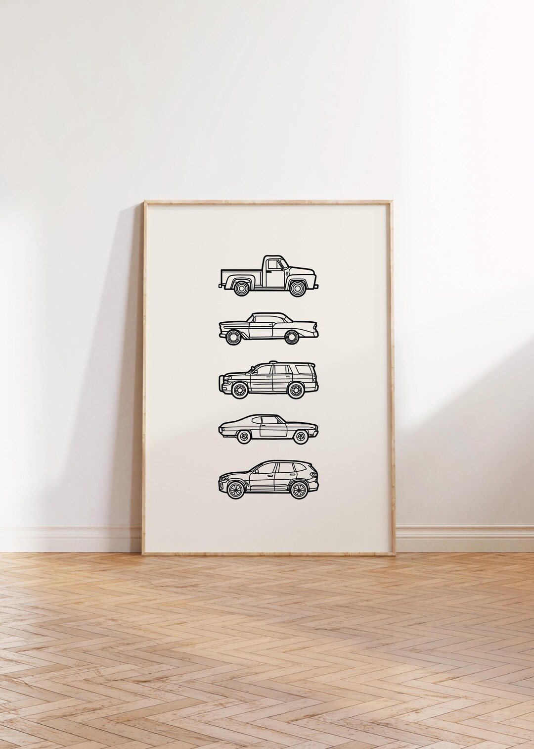 Retro Vintage Cars Downloadable Print, Vehicle Boy Nursery Decor, Kids ...