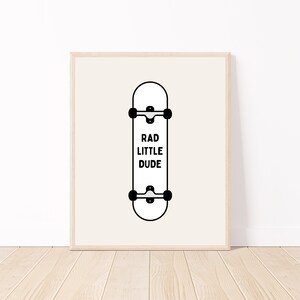 Rad Little Dude Downloadable Print, Boy Nursery Decor, Kids Room ...