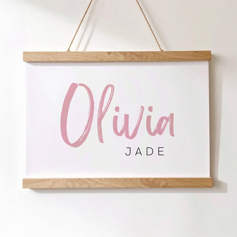 Custom Name Nursery Print: Boho Wall Art (digital Download) - Etsy