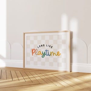 Playroom Poster, Long Live Playtime Sign, Playroom Wall Decor, Playroom ...