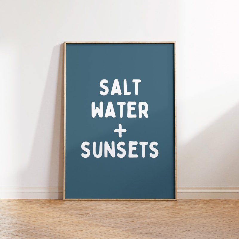 Sunsets and Salt Print - Etsy