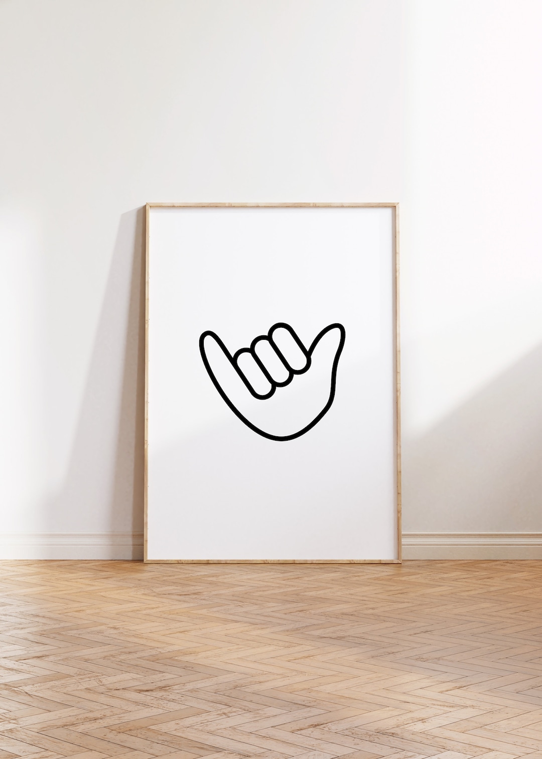 Shaka Hand Wall Art Downloadable Print, Surf Nursery Decor, Beach Kids ...