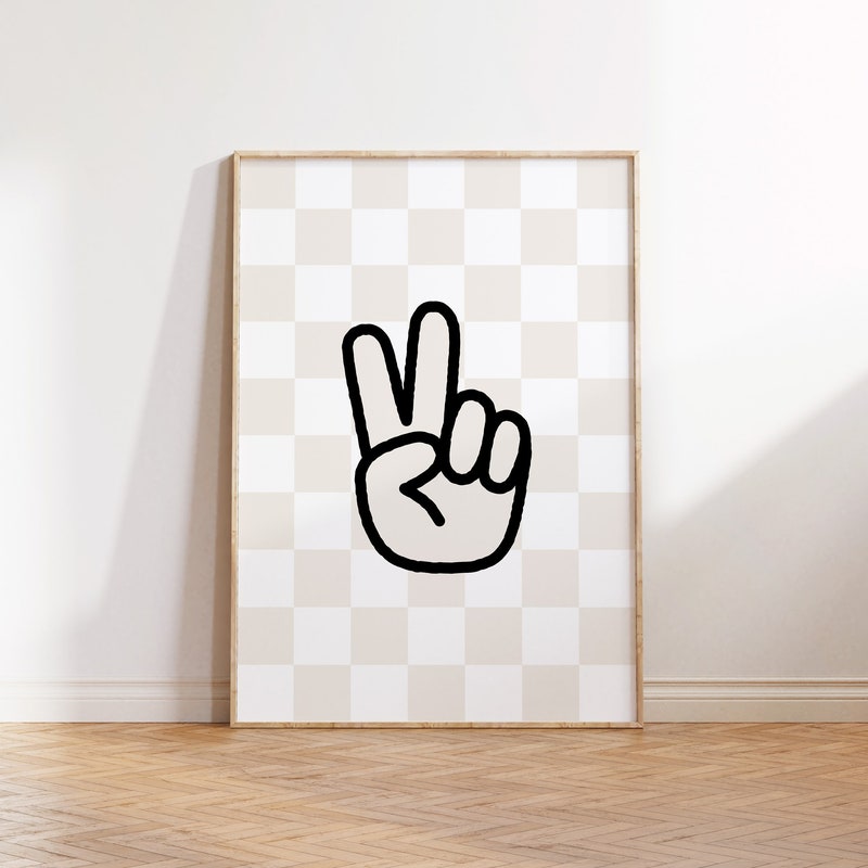 Peace Sign Wall Art - Etsy