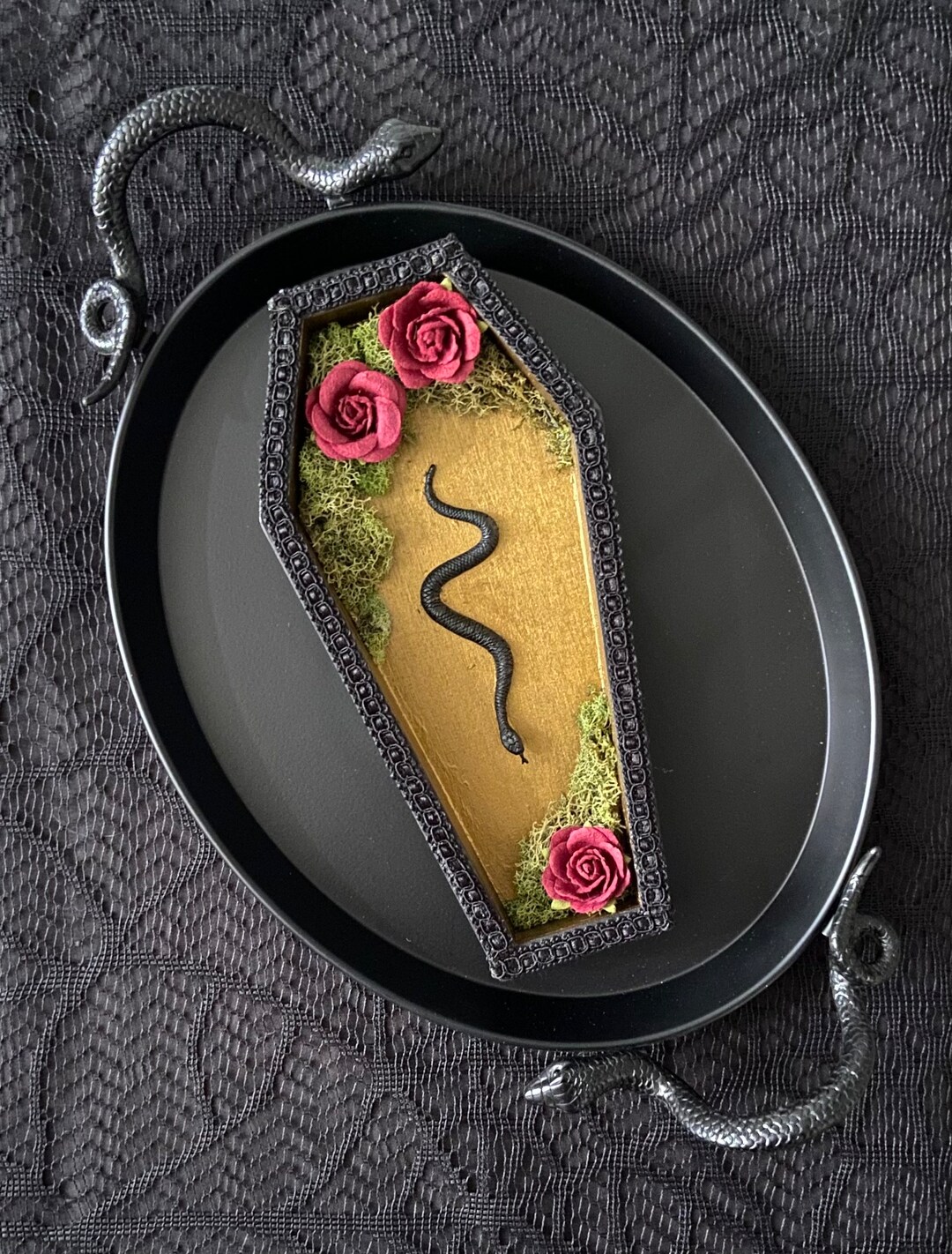 Snake Coffin Wall Art, Faux Taxidermy, Gothic Home Decor, Gothic ...