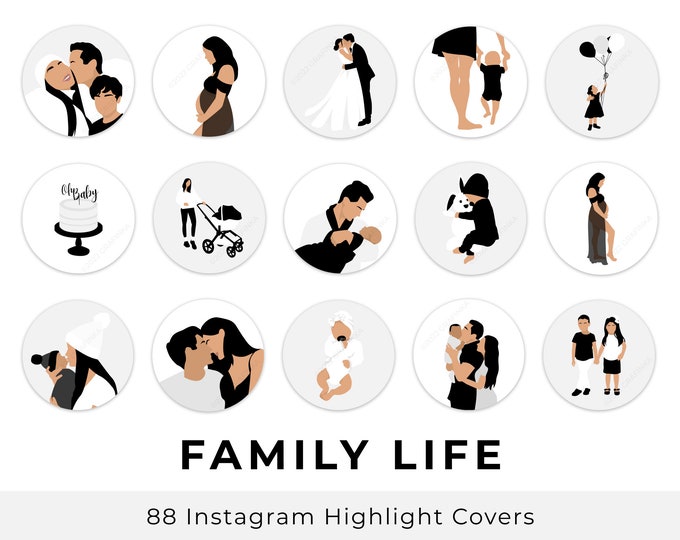 Motherhood Instagram Highlight Icons Templates. Mom Life Instagram ...
