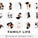 Family Life Instagram Highlight Covers, White Light Gray Black ...