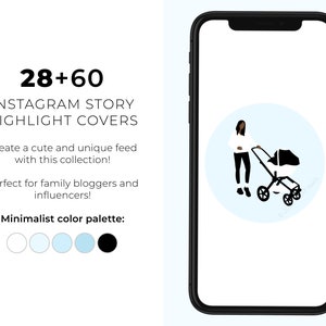 Family Life Instagram Highlight Covers, White Boy Baby Blue Motherhood ...