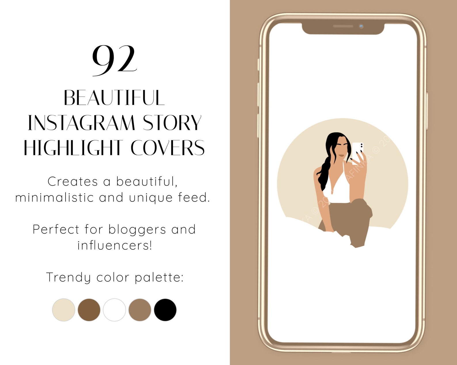 BROWN Lifestyle Instagram Story Highlight Cover Social Media Icons for ...
