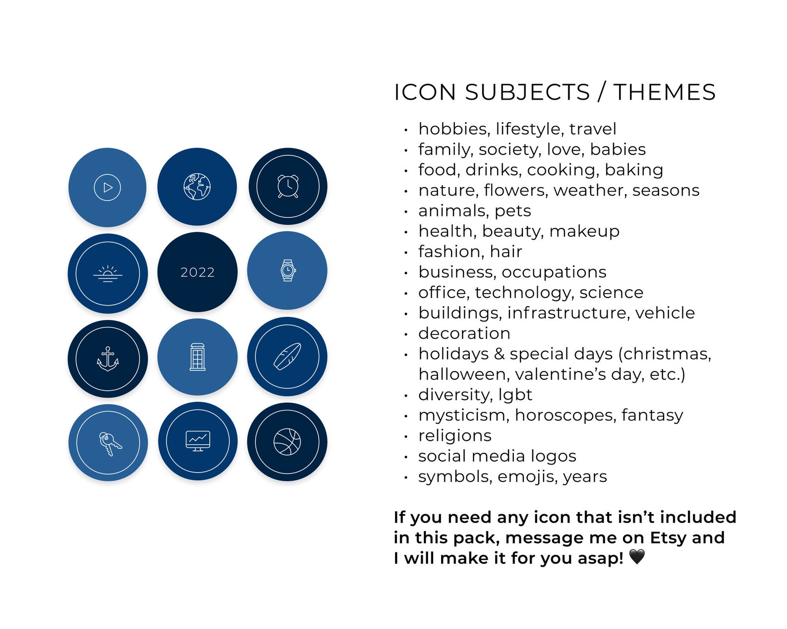 Dark Blue Instagram Highlight Covers for Men Social Media - Etsy
