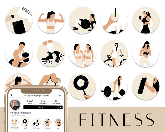 Fitness Sport Instagram Story Highlight Trendy Influencers ...