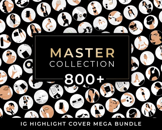 Editable Instagram Highlight Cover Pack Fashion Social Media - Etsy