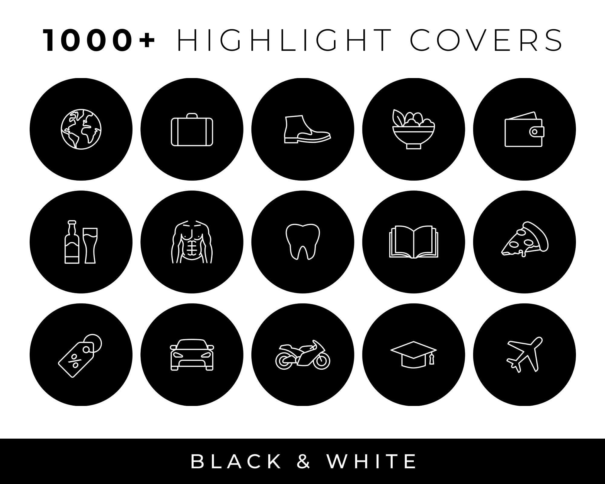Men Instagram Highlight Covers Men's Style Black White - Etsy