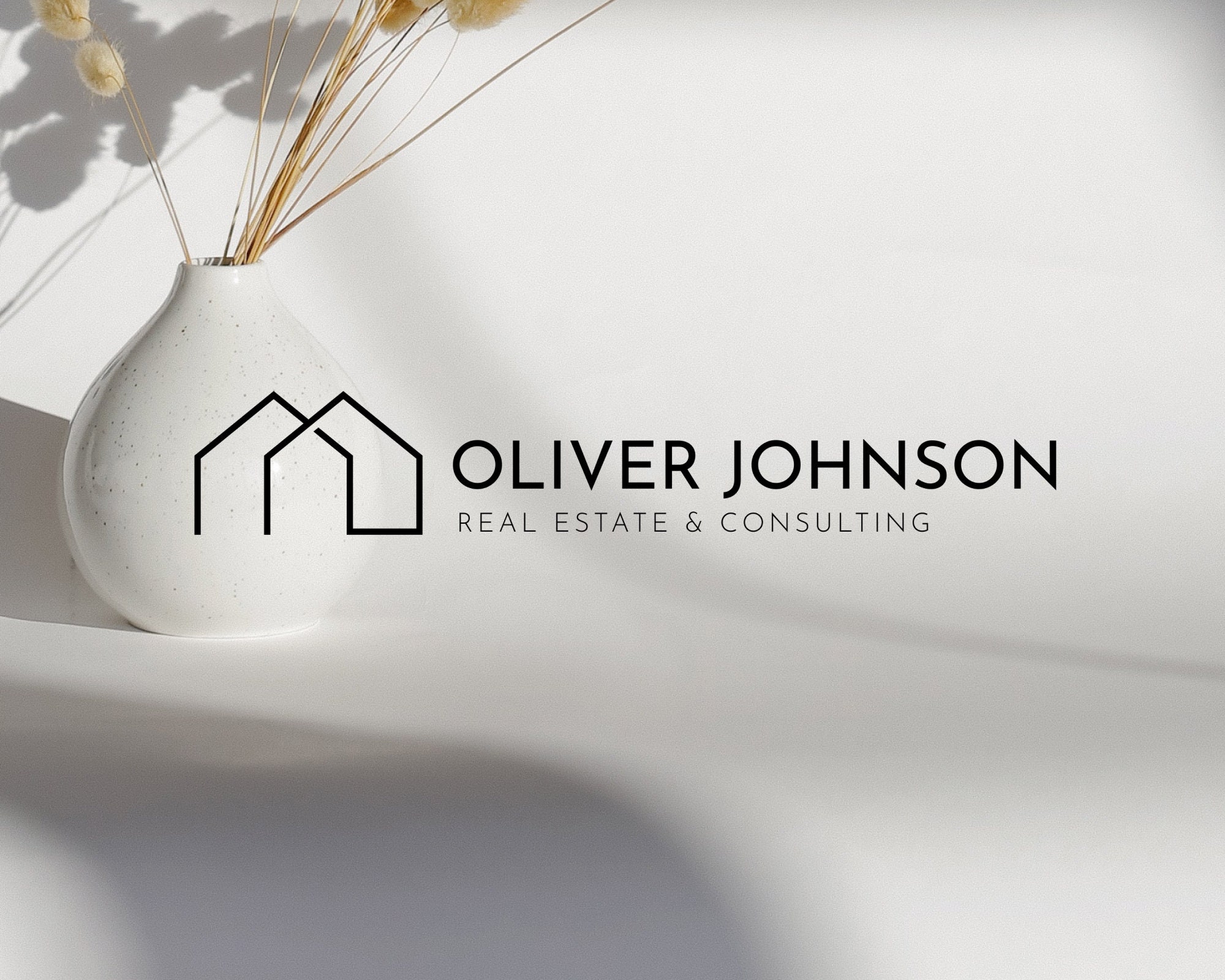 Editable Logo Design, Real Estate DIY Logo, Customizable Professional ...