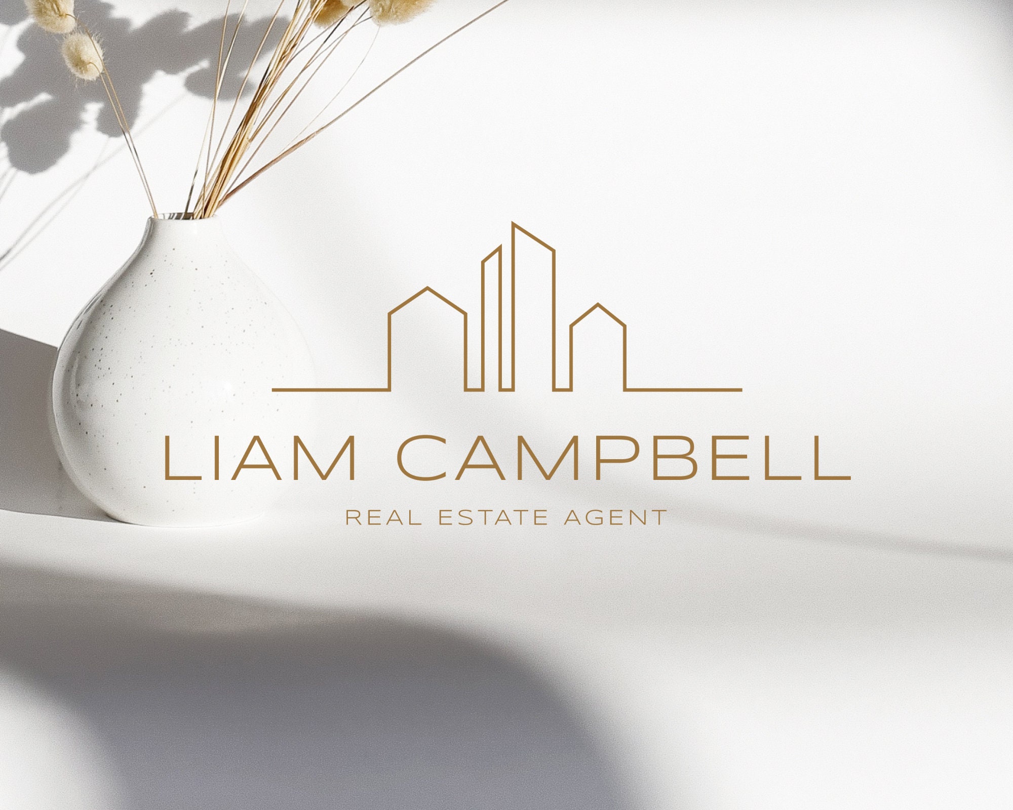 Editable Logo Design Real Estate DIY Logo Customizable - Etsy