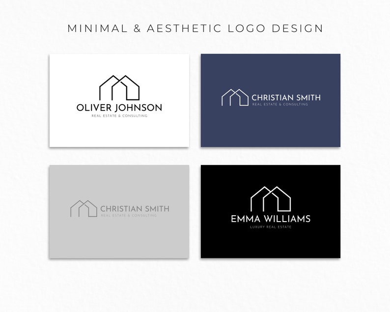 Editable Logo Design, Real Estate DIY Logo, Customizable Professional ...