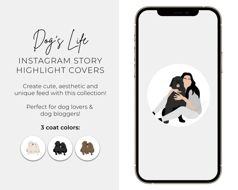 Dog Instagram Highlight Covers Minimalist Ig Story Highlights - Etsy