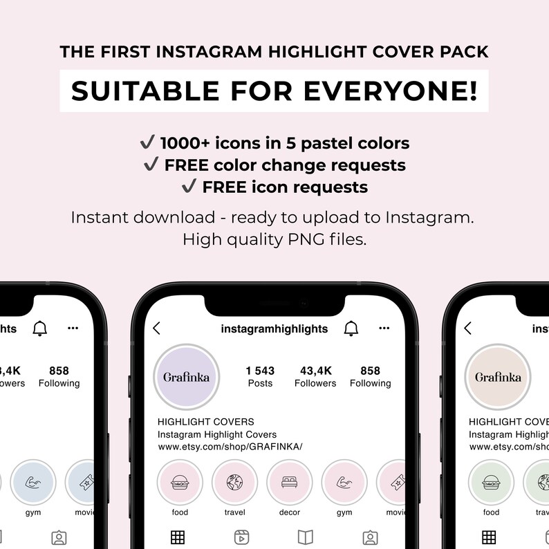 5000 Pastel Instagram Highlight Covers, Ig Story Highlight Icons, Soft ...