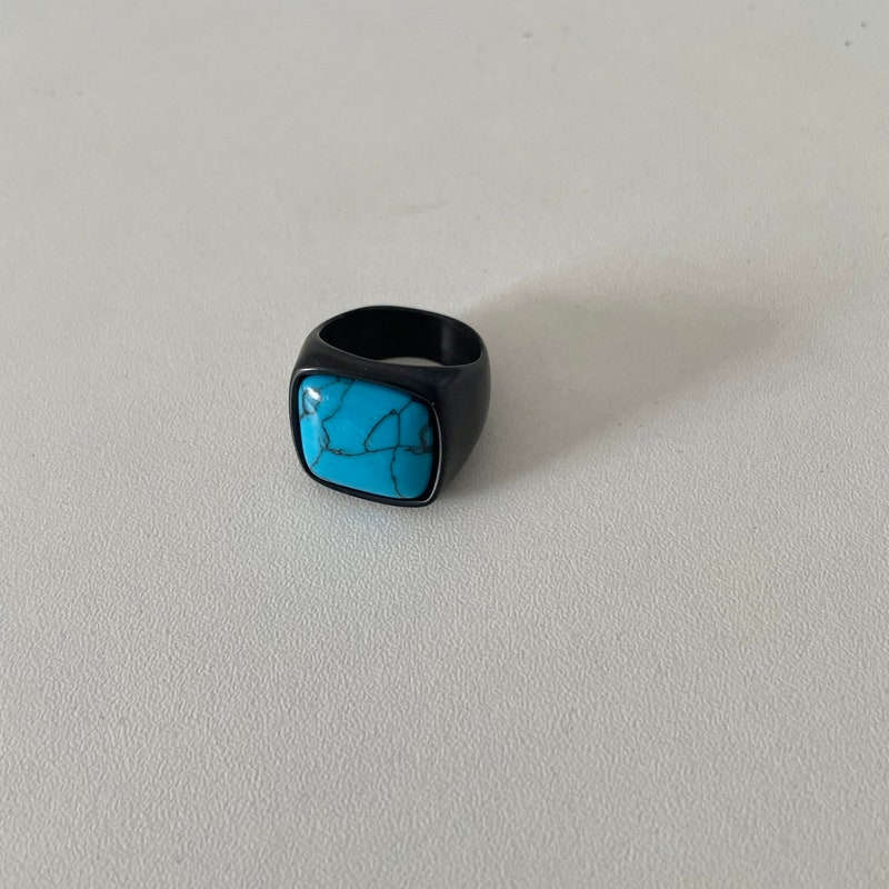 Turquoise Stone Ring - Etsy