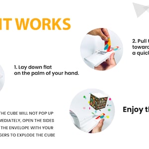 Surprise Exploding Pop up Greeting Card, Happy Birthday With Colorful Confetti, Prank Card - Etsy