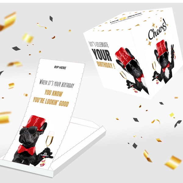 Confetti Pop Card - Etsy