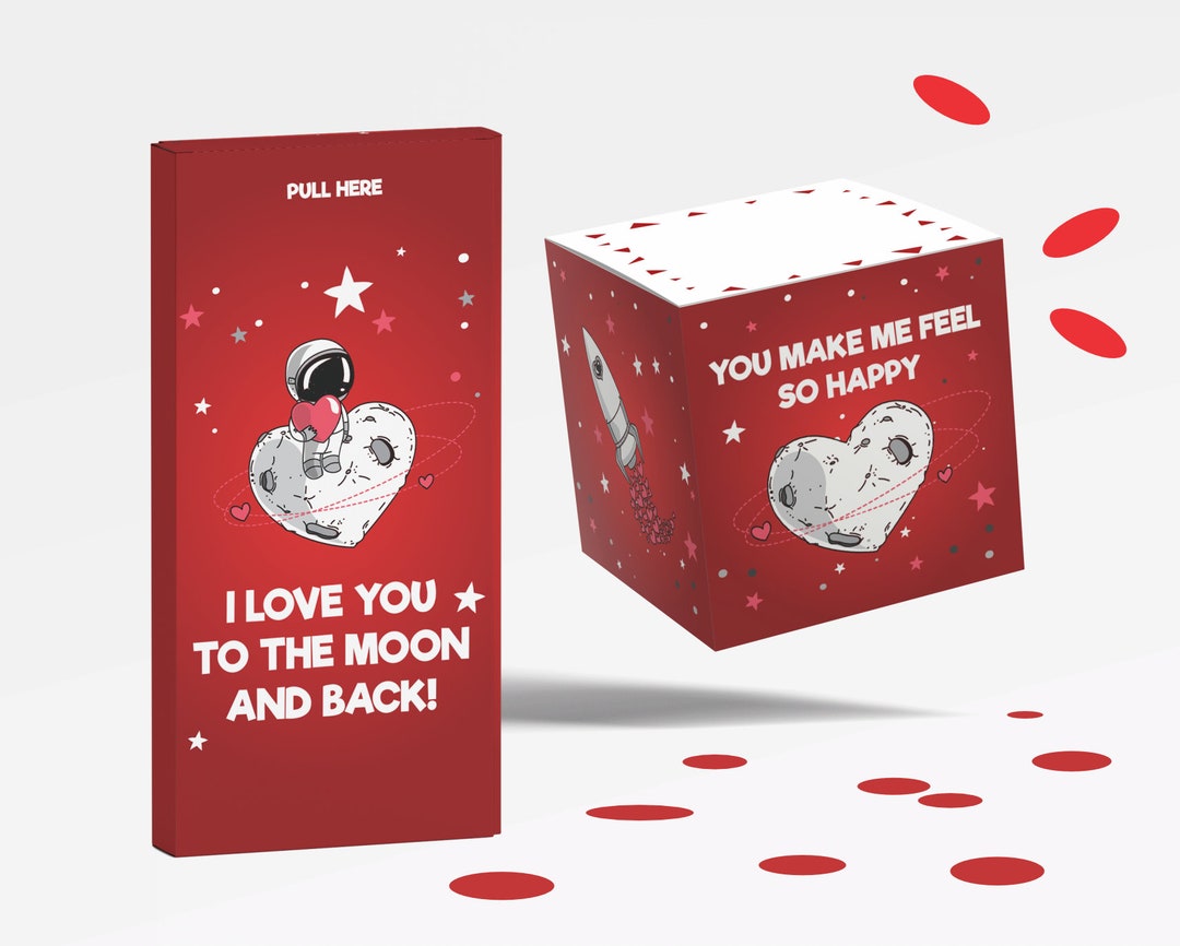 Exploding Valentine's Day Love Card, Surprise Anniversary, Exploding ...