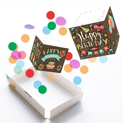 Surprise Exploding Pop up Greeting Card Happy Birthday With - Etsy
