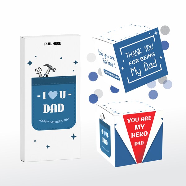 Pop up Confetti Box - Etsy