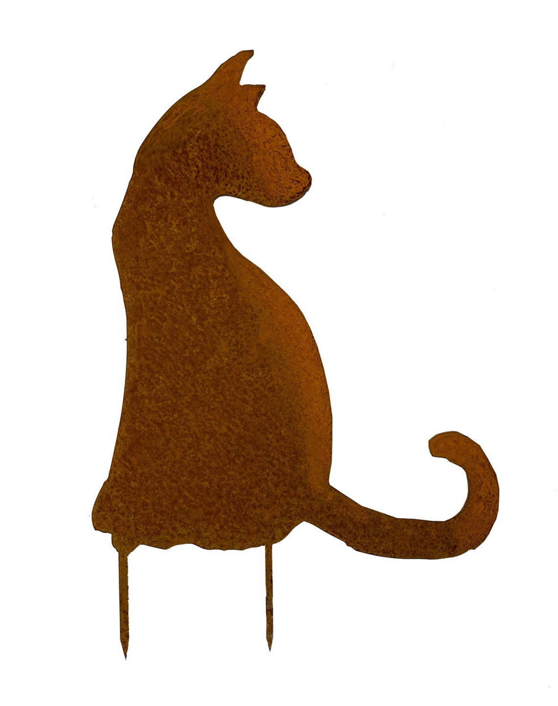 Cat Made of Corten Steel for Your Garden | Etsy