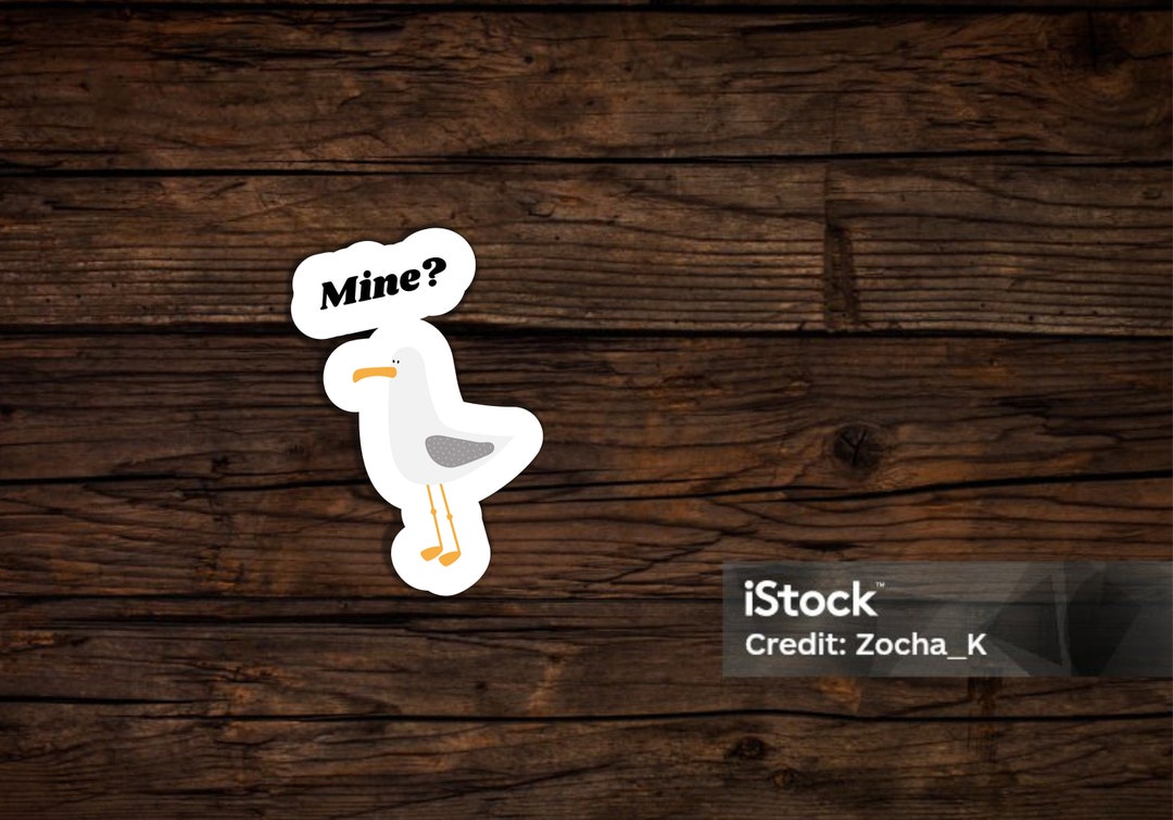 Mine Meme Sticker, Funny Stickers, Fun Stickers, Decals, Laptop ...