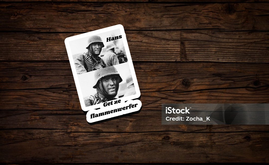 Hans Meme Sticker, World War Two, Fun Stickers, Decals, Laptop Stickers ...