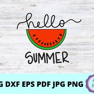 Hello Summer SVG file digital file SVG cut file | Etsy