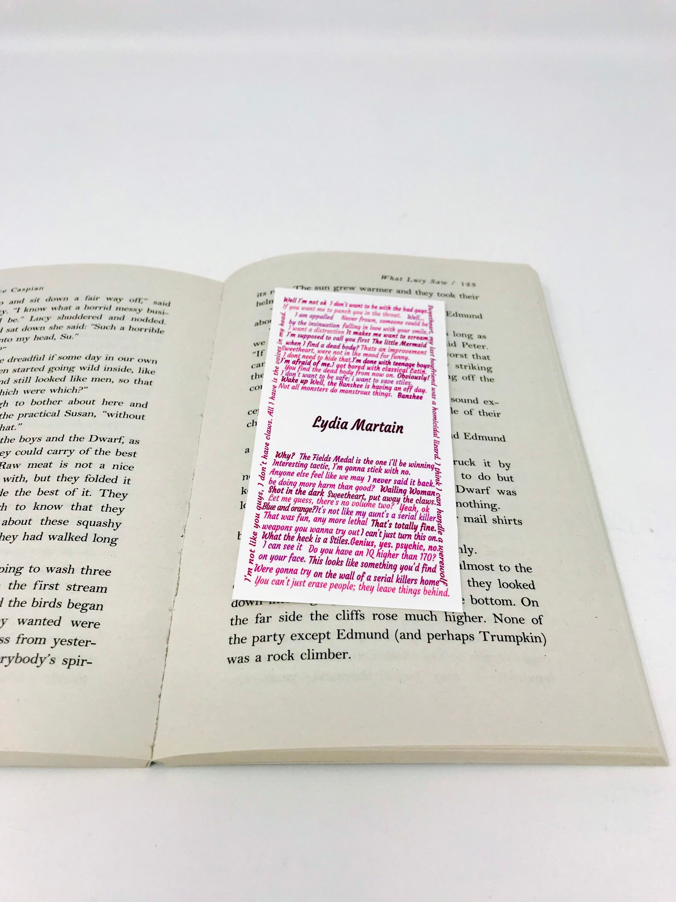 Lydia Martin “teen Wolf” Inspired Quote Bookmark. - Etsy