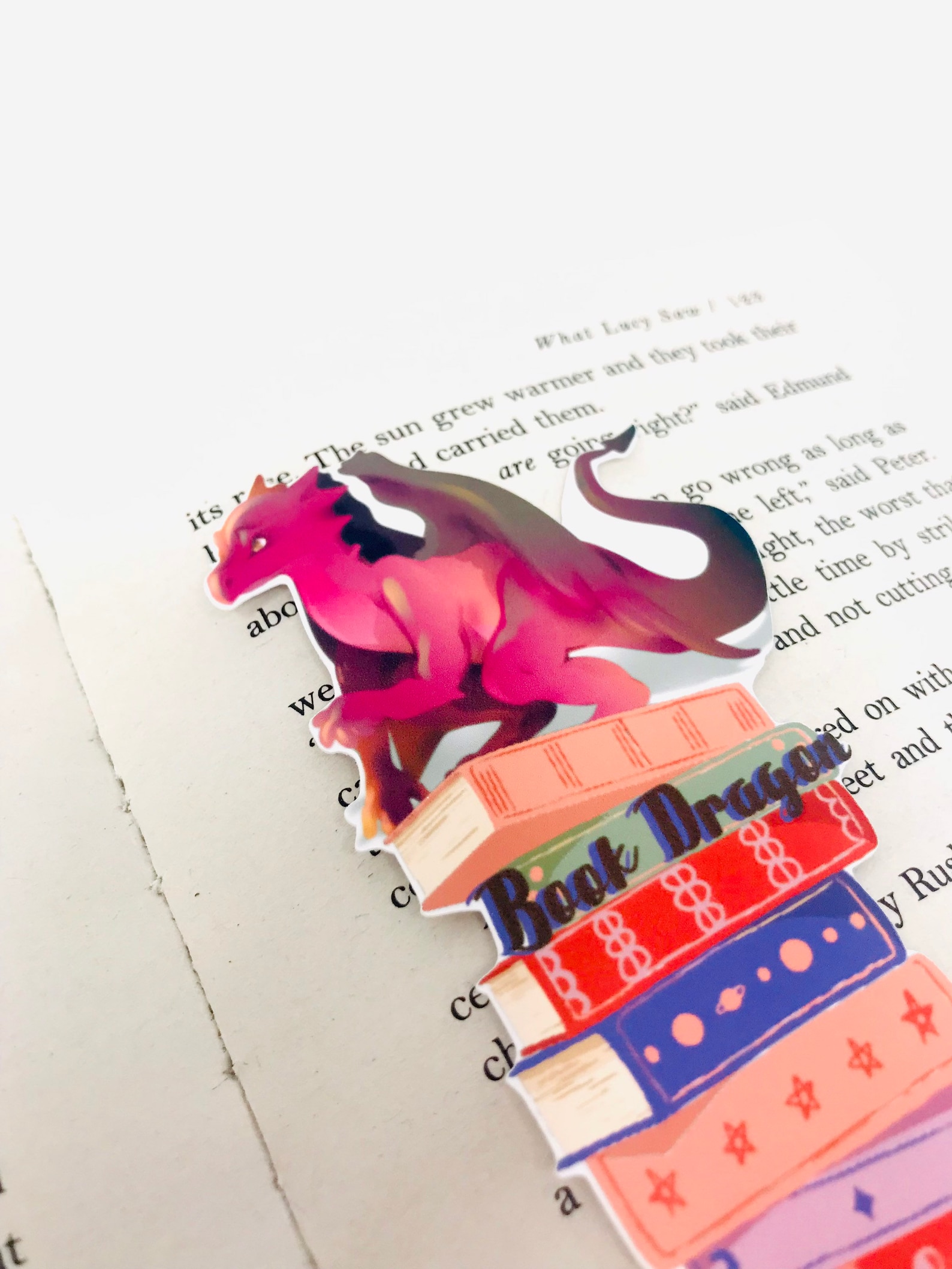 Book Dragon Bookmark and Book Tracker - Etsy