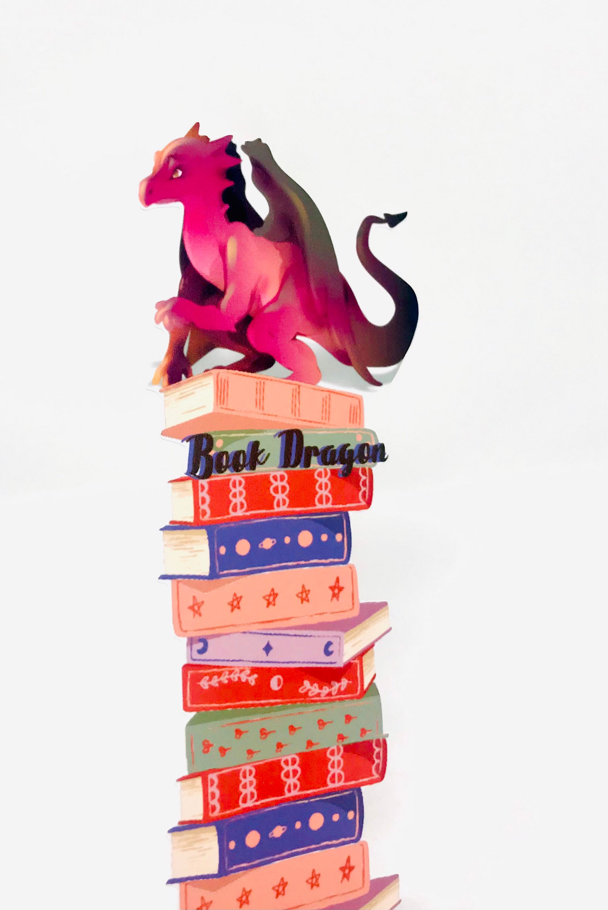 Book Dragon Bookmark and Book Tracker - Etsy