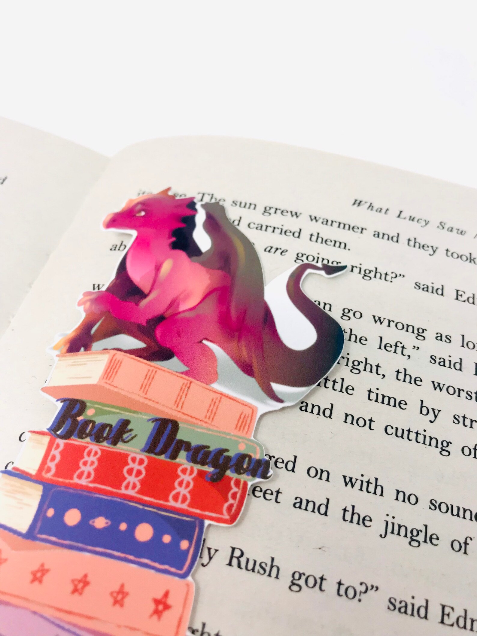 Book Dragon Bookmark and Book Tracker - Etsy