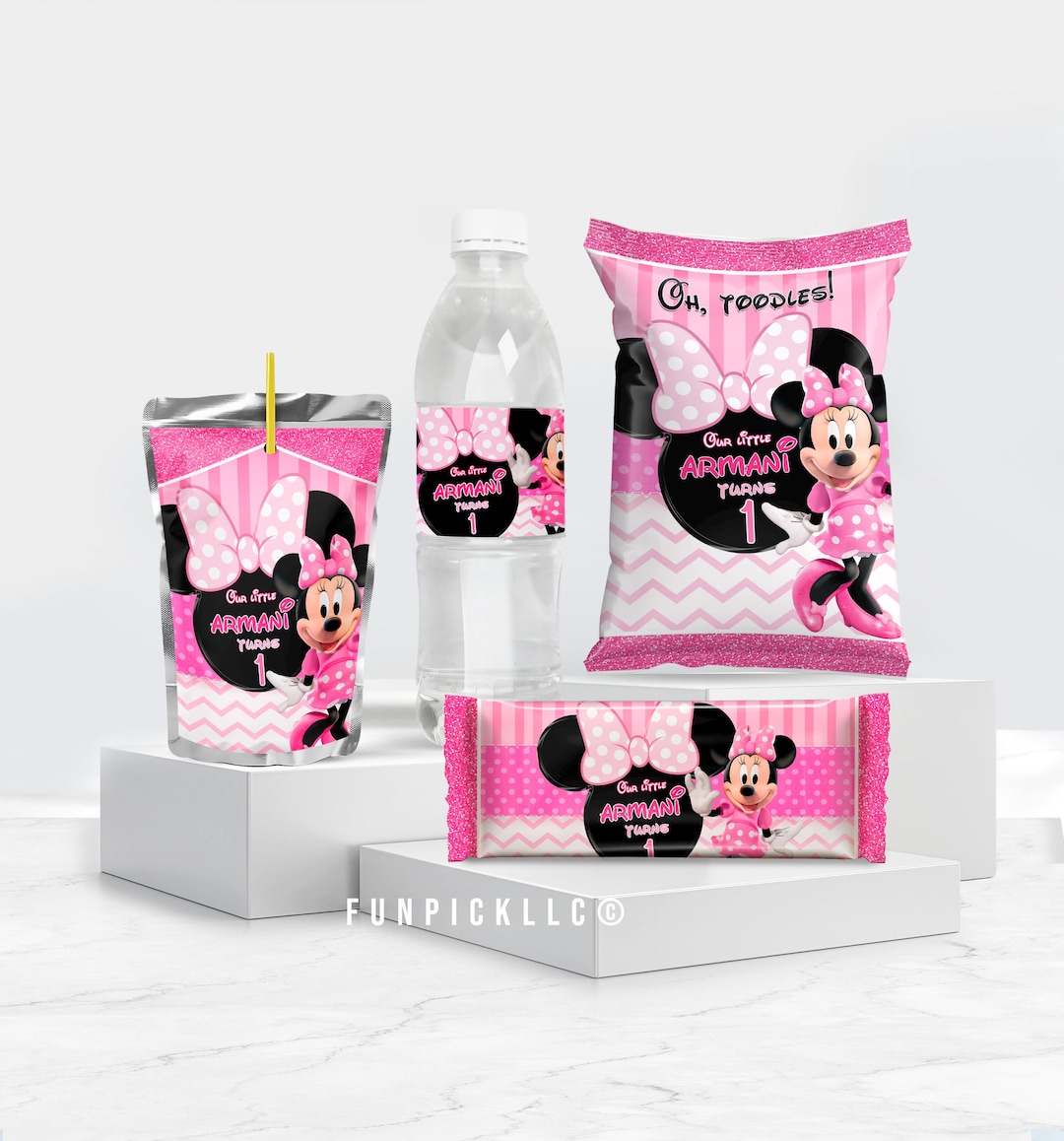Minnie Bundle for DIY, Mickey Pack, Minnie Pink Theme Kit, Minnie Gold ...