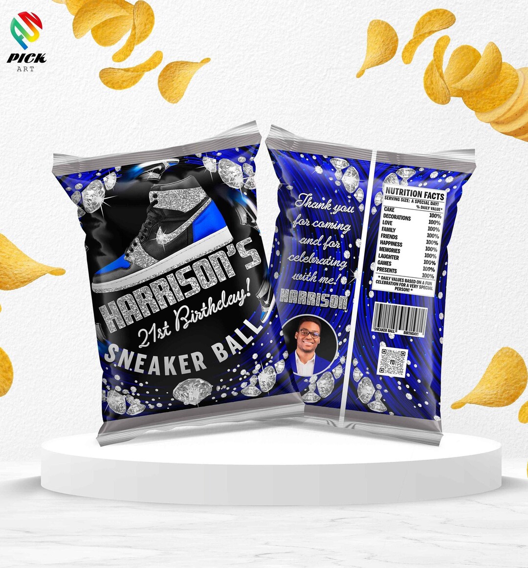 Sneaker Ball Chip Bag Wrap for DIY, Shoes Chip Label, Sneakerball Chips ...