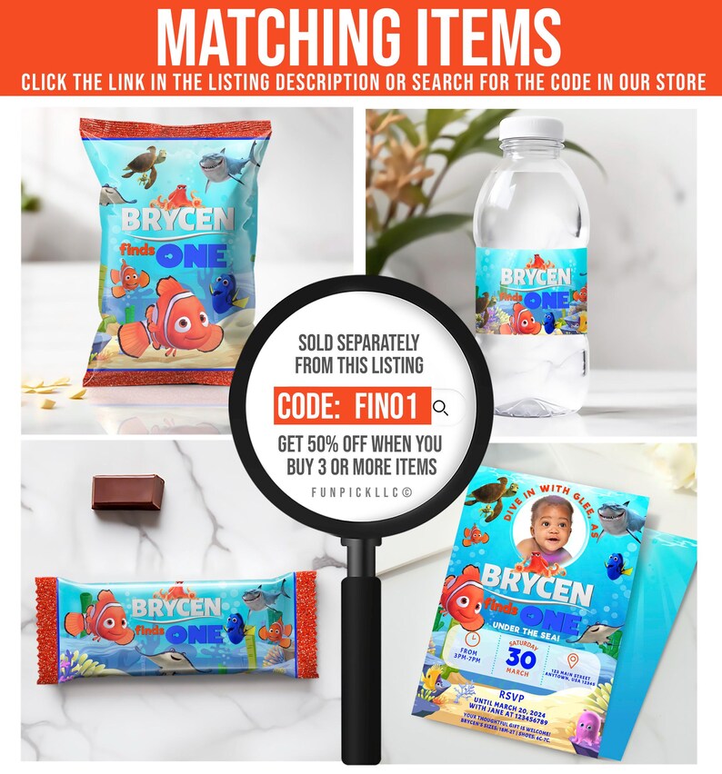 Finding Nemo Bundle Signs for DIY, Finding Dory Party Signs Pack, Nemo ...