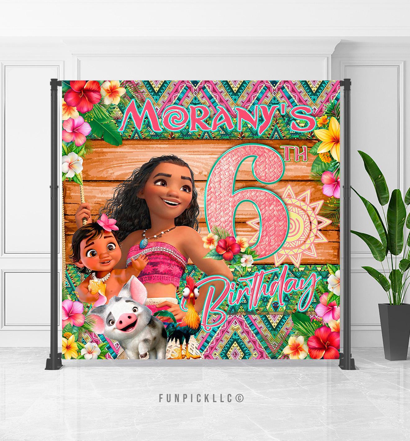 Moana Banner, Moana Backdrop, Moana Wall Decor, Moana Sign, Moana ...