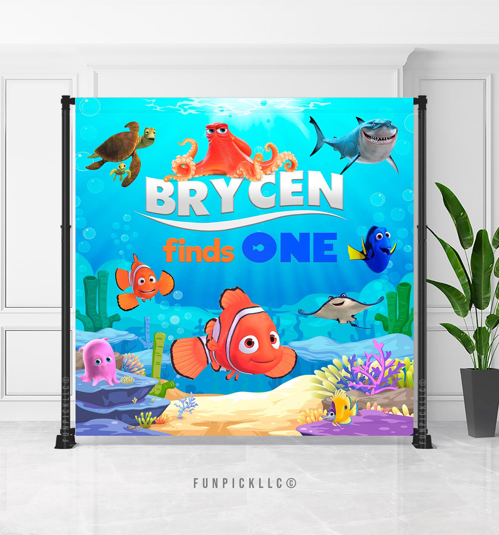 Finding Nemo Banner | Finding Dory Sign | Nemo Backdrop | Under the Sea ...