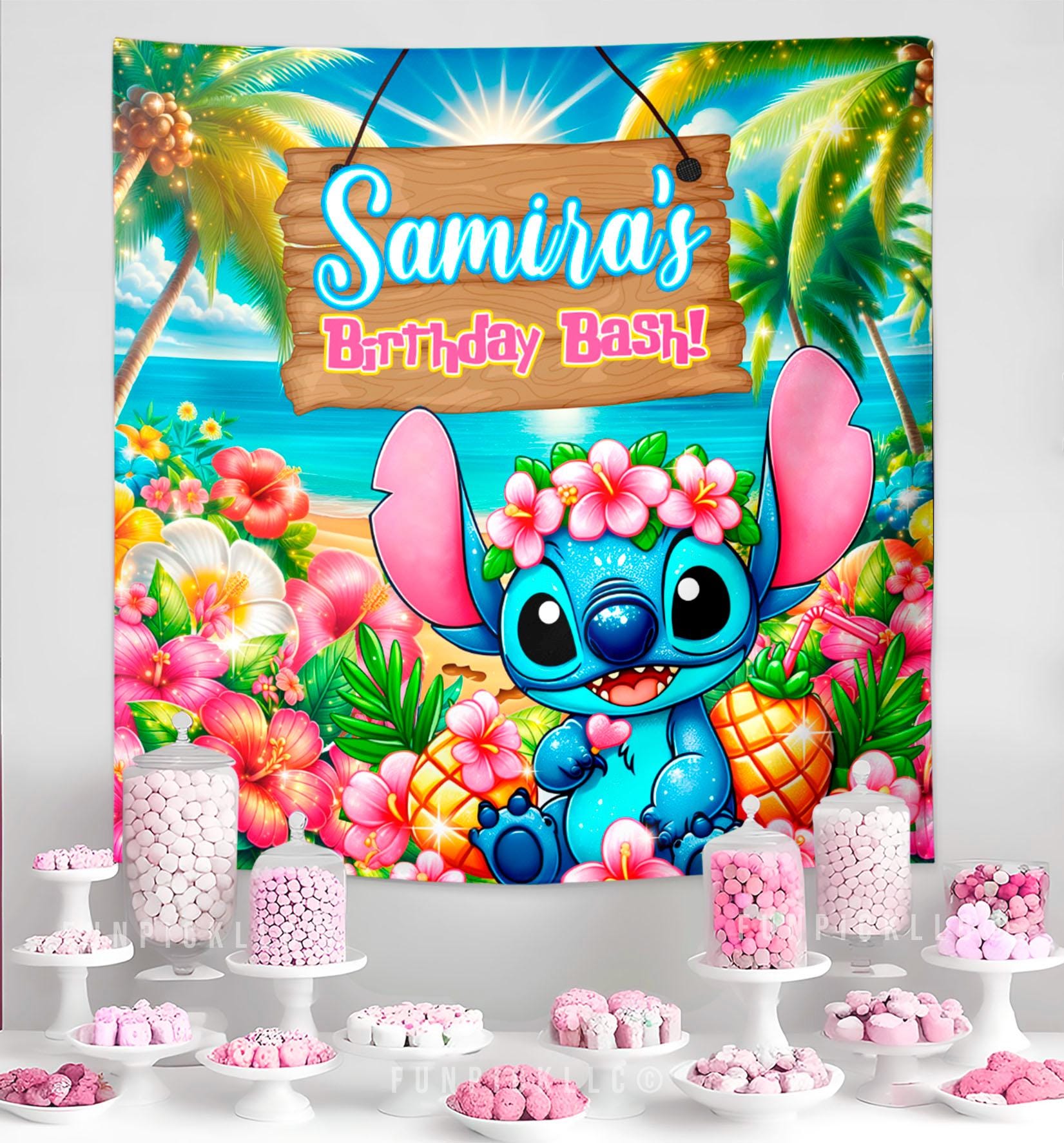 Stitch Banner | Lilo and Stitch Sign | Stitch Backdrop | Stitch ...