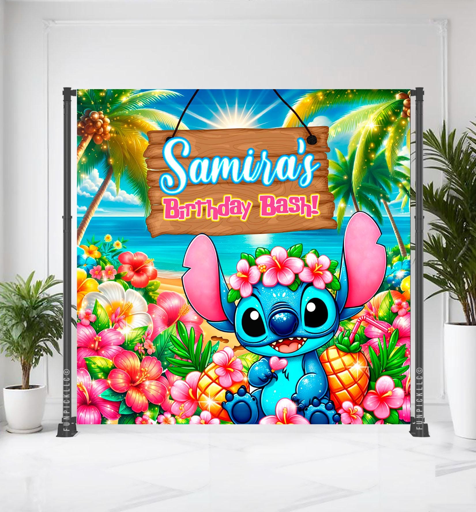 Stitch Banner | Lilo and Stitch Sign | Stitch Backdrop | Stitch ...