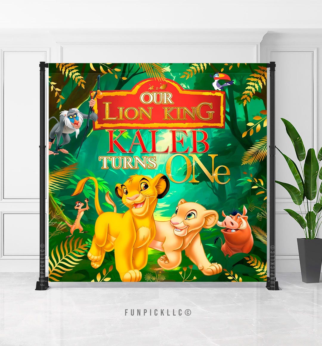 Lion King Banner | Simba Sign | Simba and Nala Backdrop | Lion King ...