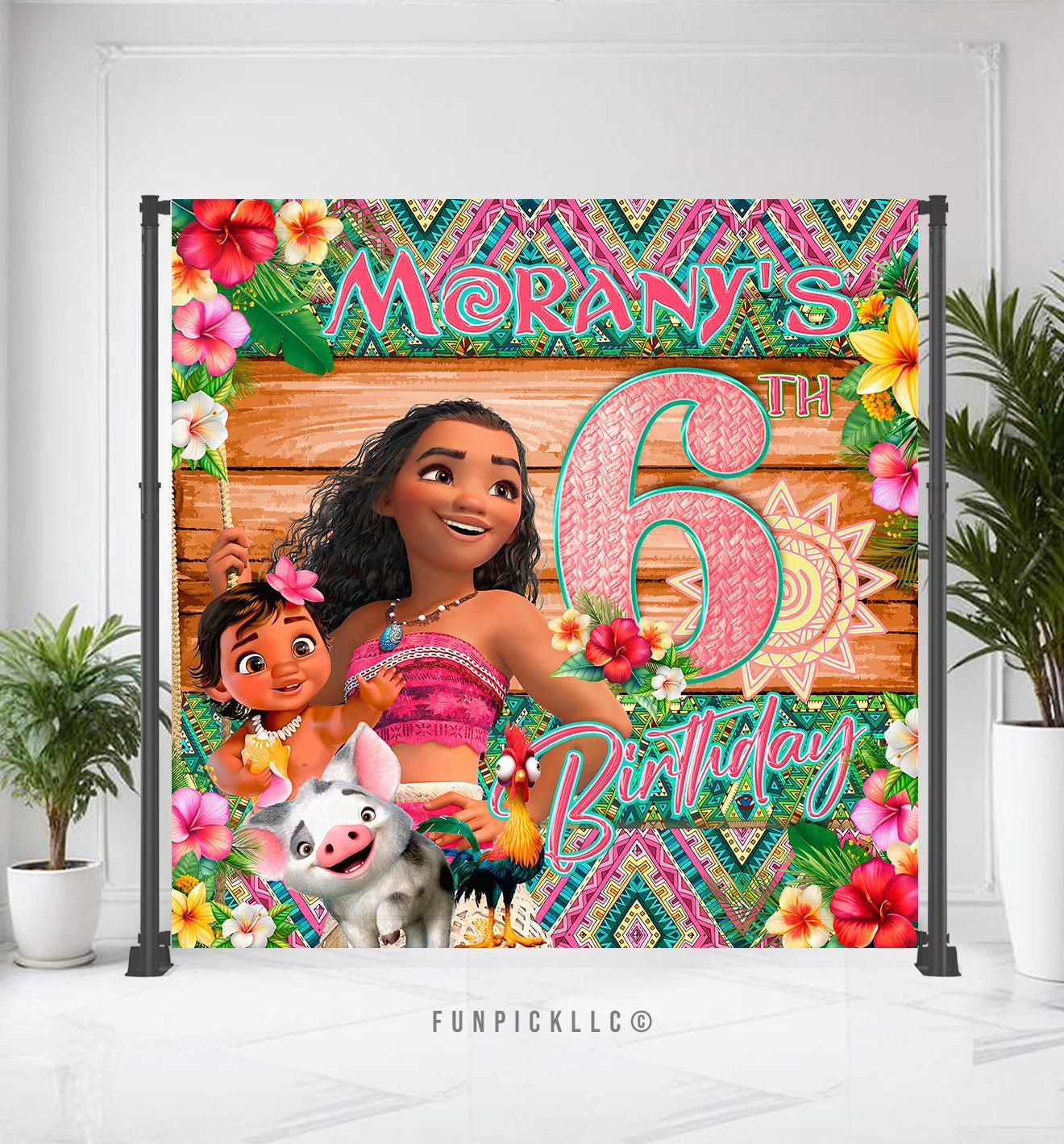Moana Banner, Moana Backdrop, Moana Wall Decor, Moana Sign, Moana ...