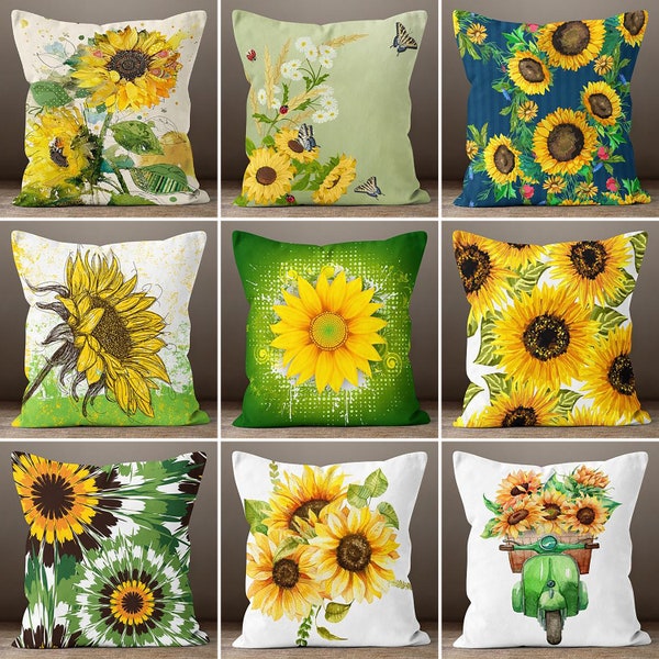 Sunflower Pillow - Etsy