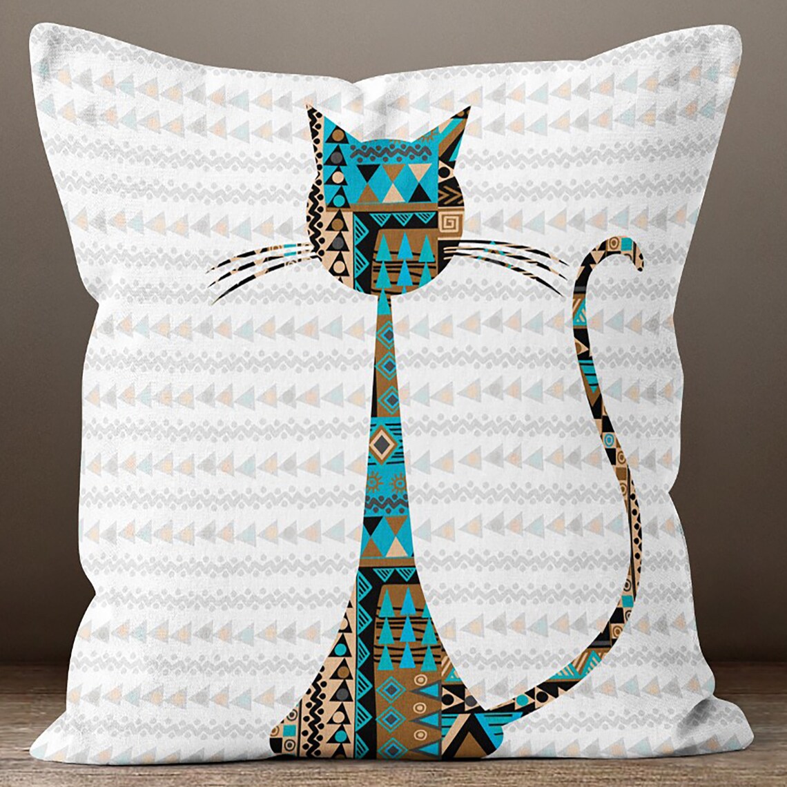 Cat Pillow Covers, Cute Cat Pattern Cushion Case, Housewarming ...