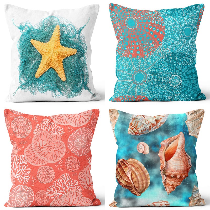 Sea Life Pillow - Etsy